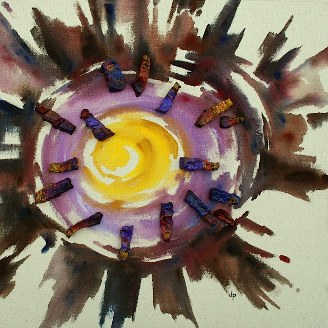 Solidarity in the Storm, 19″x19″ – deborah pryce